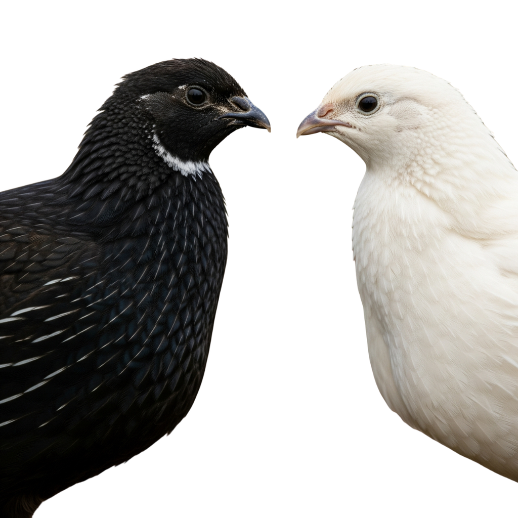 Black and White Edition Quail hatching eggs