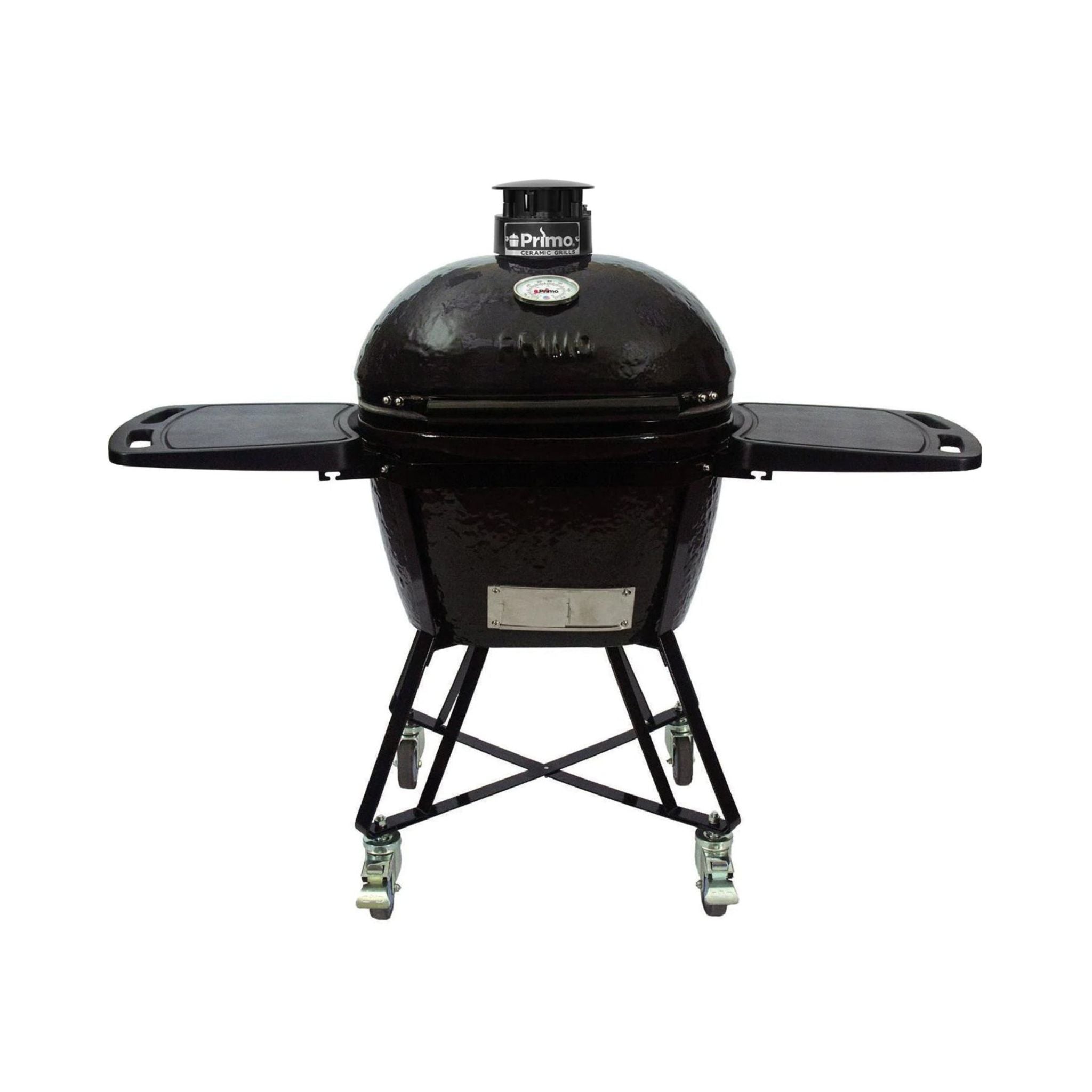 Primo Oval Large 300 All-In-One Ceramic Kamado Grill W/ Cradle, Side S